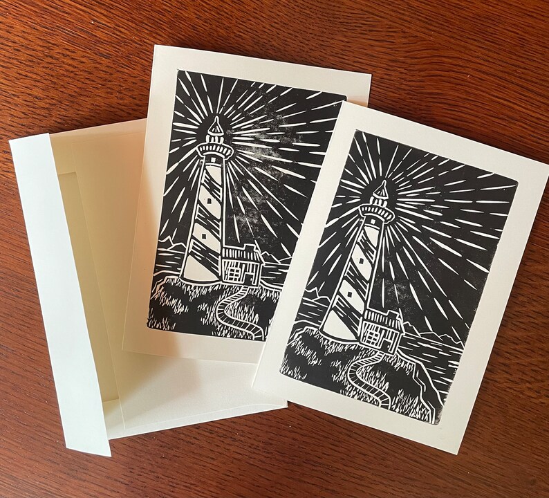 Lighthouse Greeting Cards - Etsy