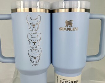 Frenchie Faux Stanley Cup 40oz - Etsy