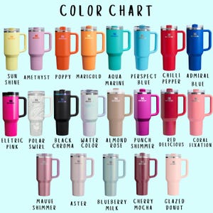 Birth Flower Cup Tumbler With Name, Stanley Cup, Personalized Birth ...