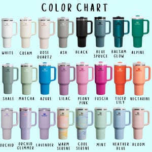 Birth Flower Cup Tumbler With Name, Stanley Cup, Personalized Birth ...