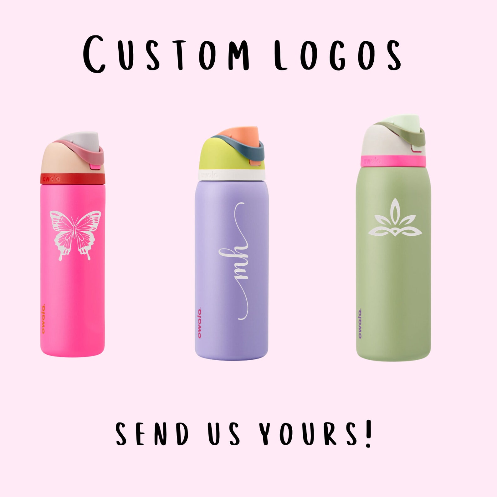 Owala Freesip Stainless Steel Water Bottle, Personalized Owala Bottle ...