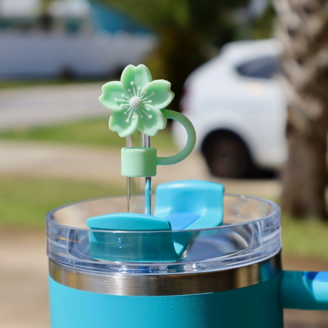 Flower Straw Topper Stanley Straw Topper Beachy Straw Topper Stanley ...