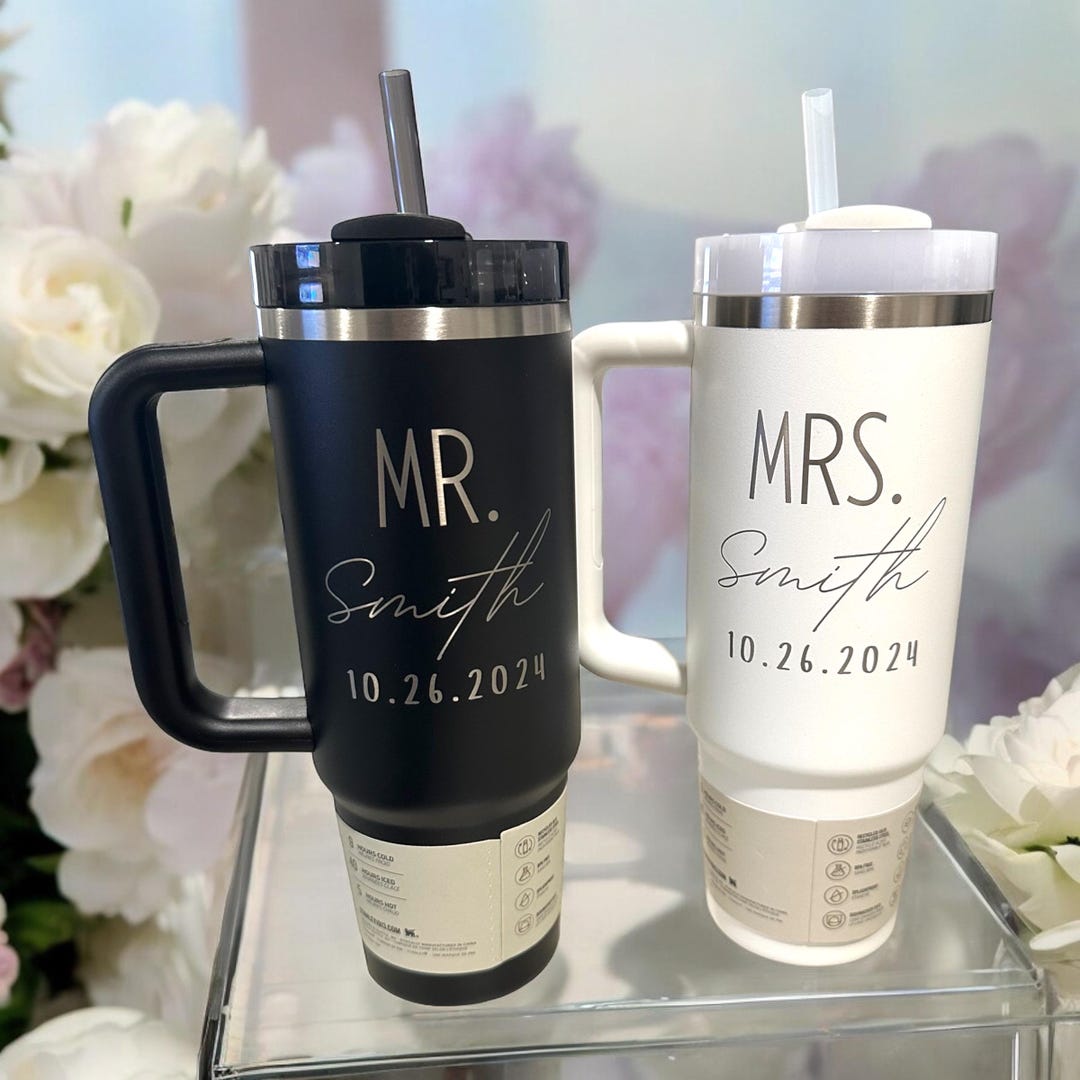 Personalized Wedding Gift Stanley Cup, Personalized Wedding Tumbler ...