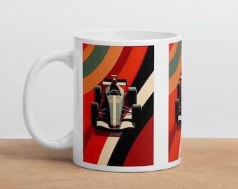 Vintage Racer Coffee Mug, F1 Mug, F1 Coffee Cup, Race Car Mug, Formula ...