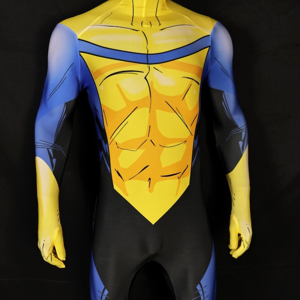 Invincible Costume Blue and Black - Etsy