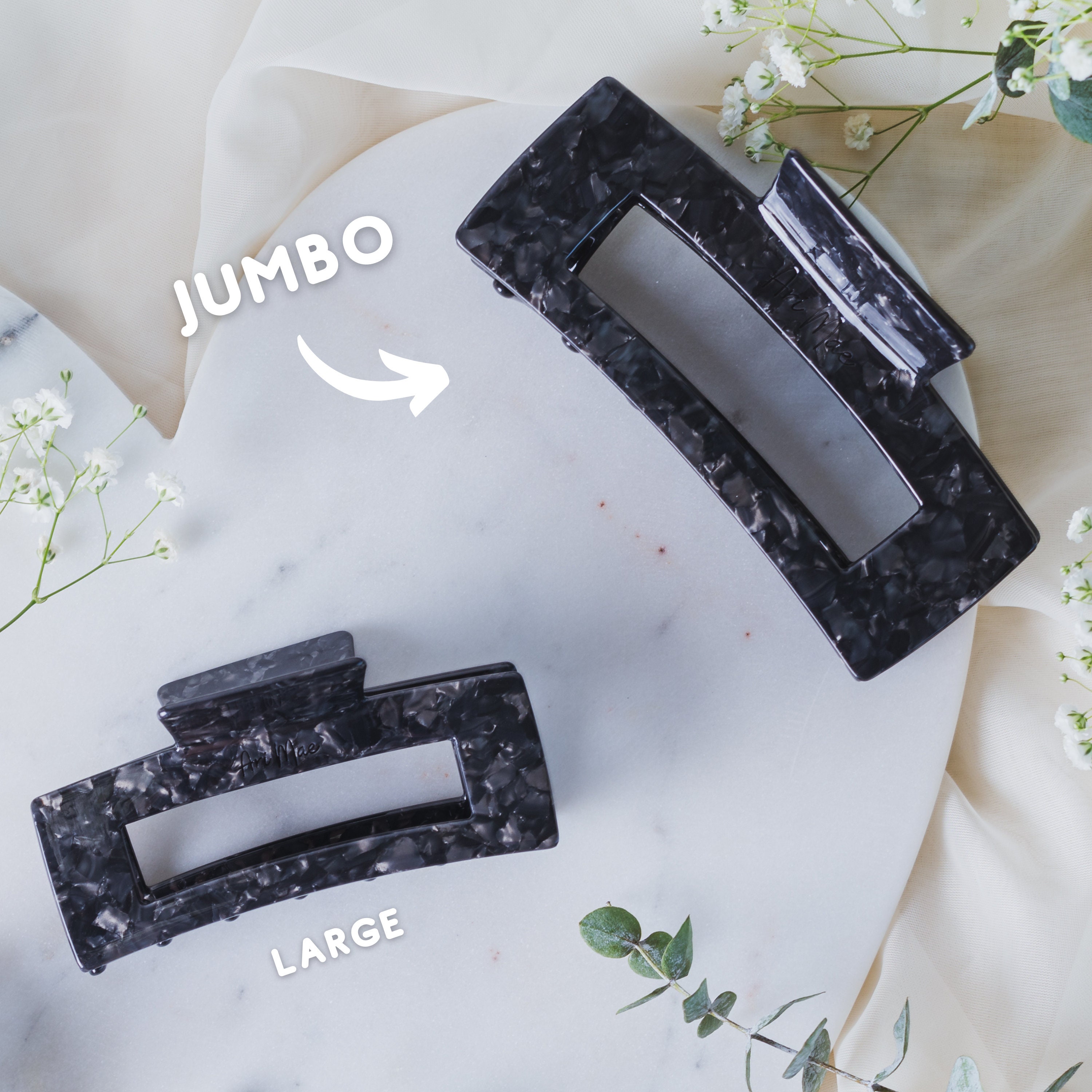 Jumbo XXL Hair Claw, Mega Shell Size Clip, Extra Large French Claw, for ...