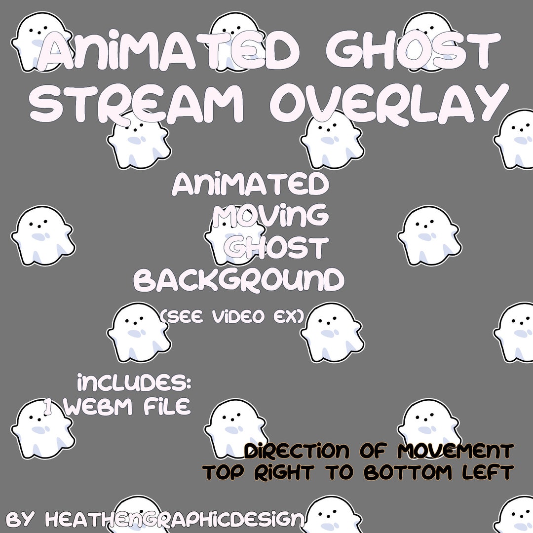 Moving Ghost Overlay right to Left Ghost Overlay - Etsy