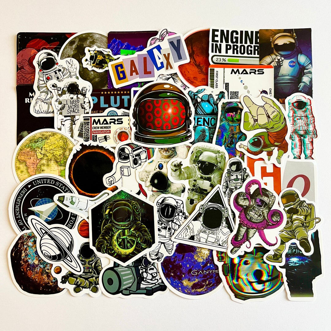 50 Pcs Sticker Pack SPACE 2 Waterproof for Laptop, Car, Planner ...