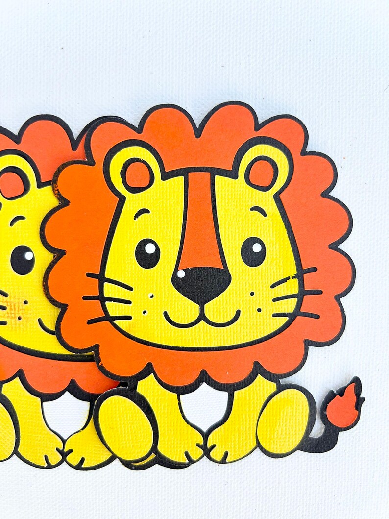 Topper Lion, Topper Cupcake, Party Decoration, Paper and Party Supplies ...