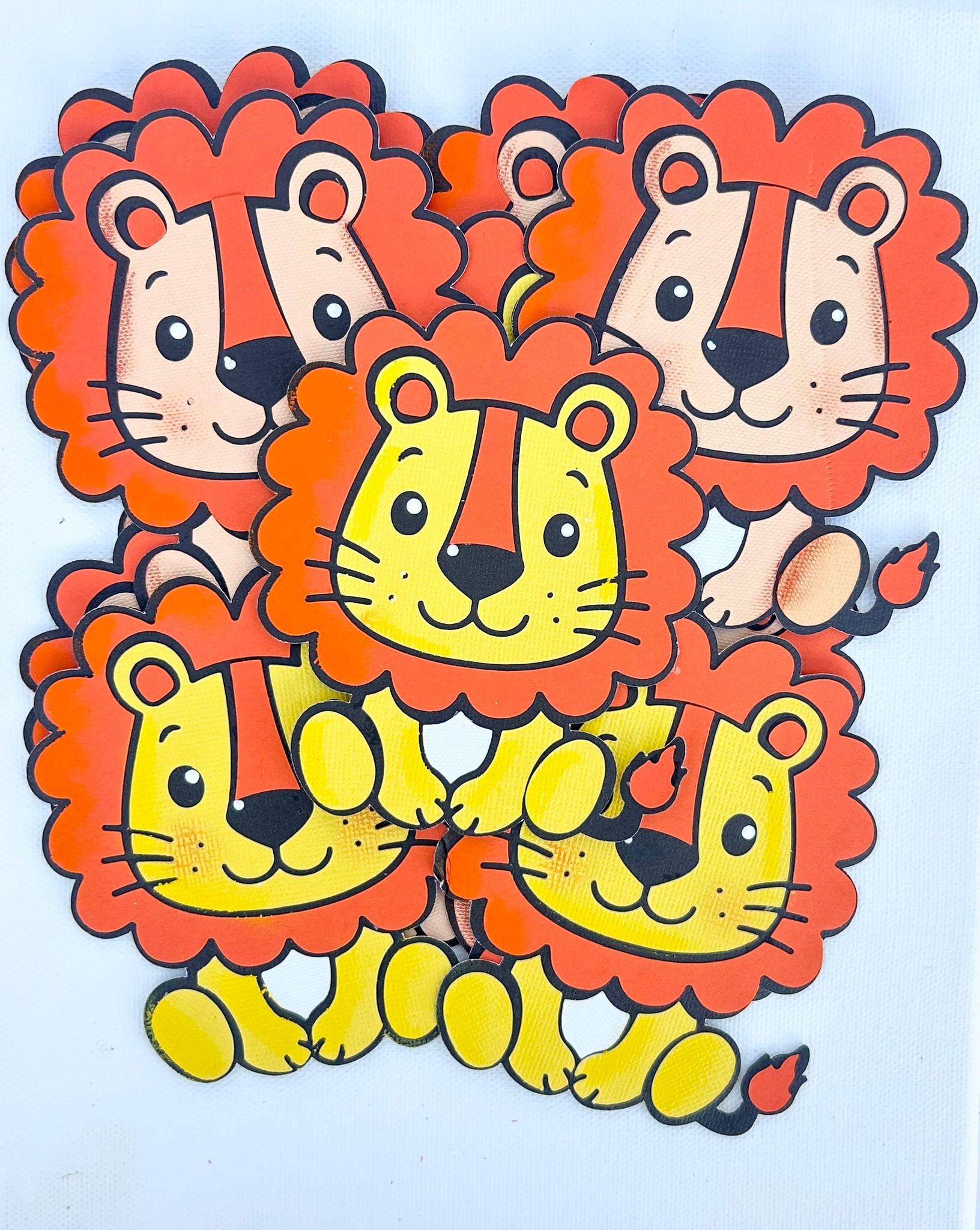 Topper Lion, Topper Cupcake, Party Decoration, Paper and Party Supplies ...