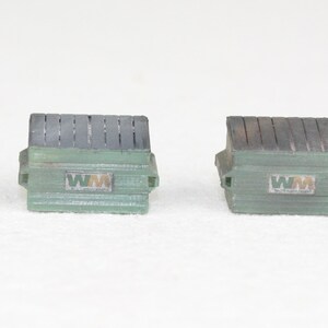 HO Scale 1:87 Set of 4 Commercial Garbage Dumpsters, New Painted ...
