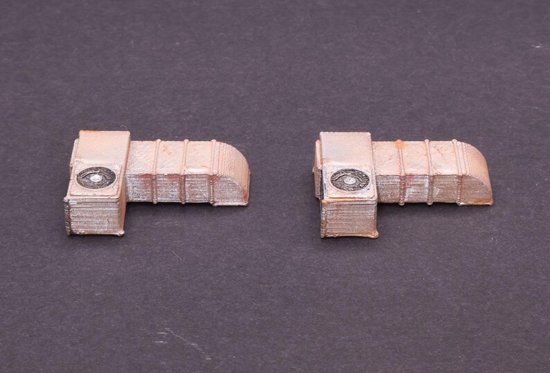 N Scale 1:160 Set of 2 HVAC Ducts and AC, Roof Detail Accessory for ...