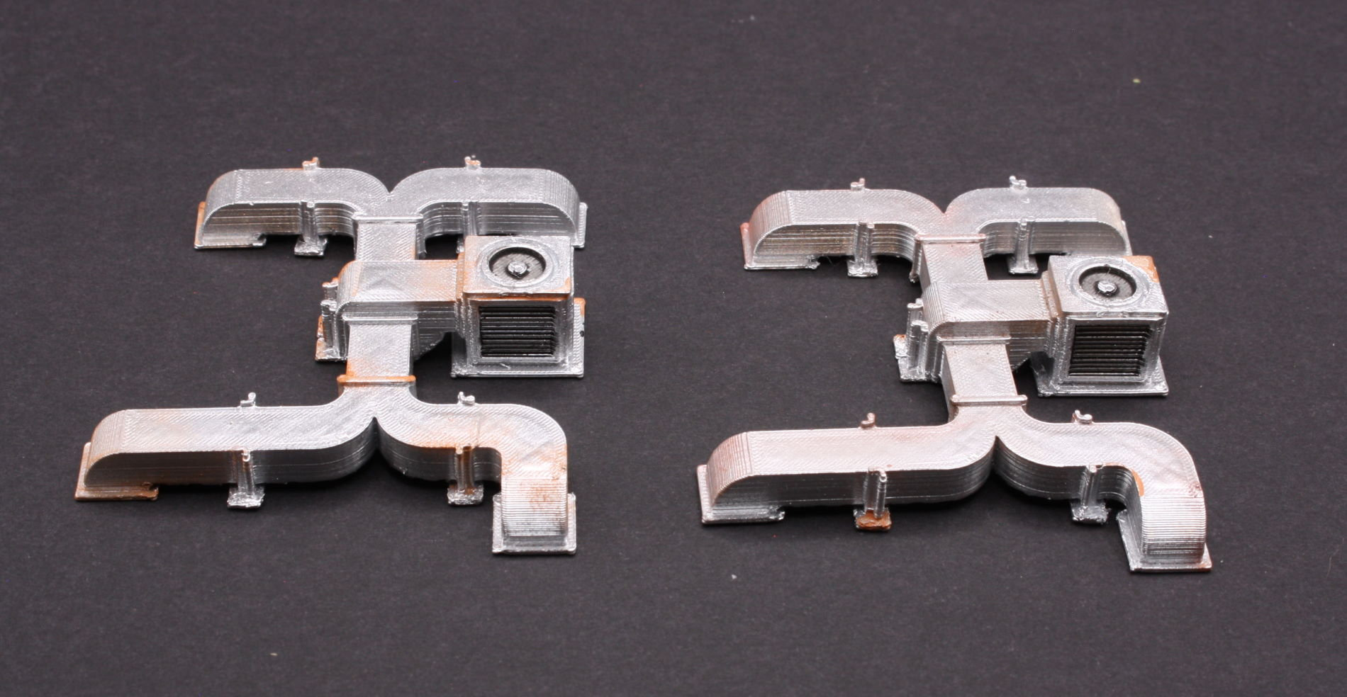 HO Scale HVAC AC Unit With Ducts, Weathered Roof Detail (set of 2) 1:87 ...
