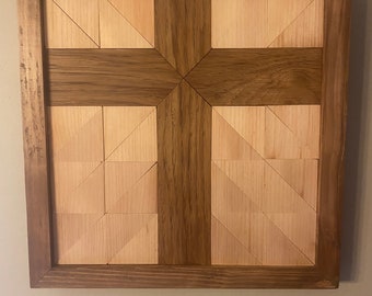 Christian Barn Quilt, Canvas Barn Quilt, Cross Barn Quilt, Hand Painted ...