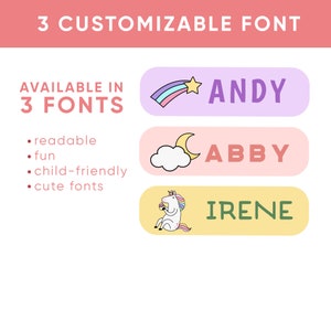 Pastel Pink School Supply Labels / Name Labels for School Supplies ...