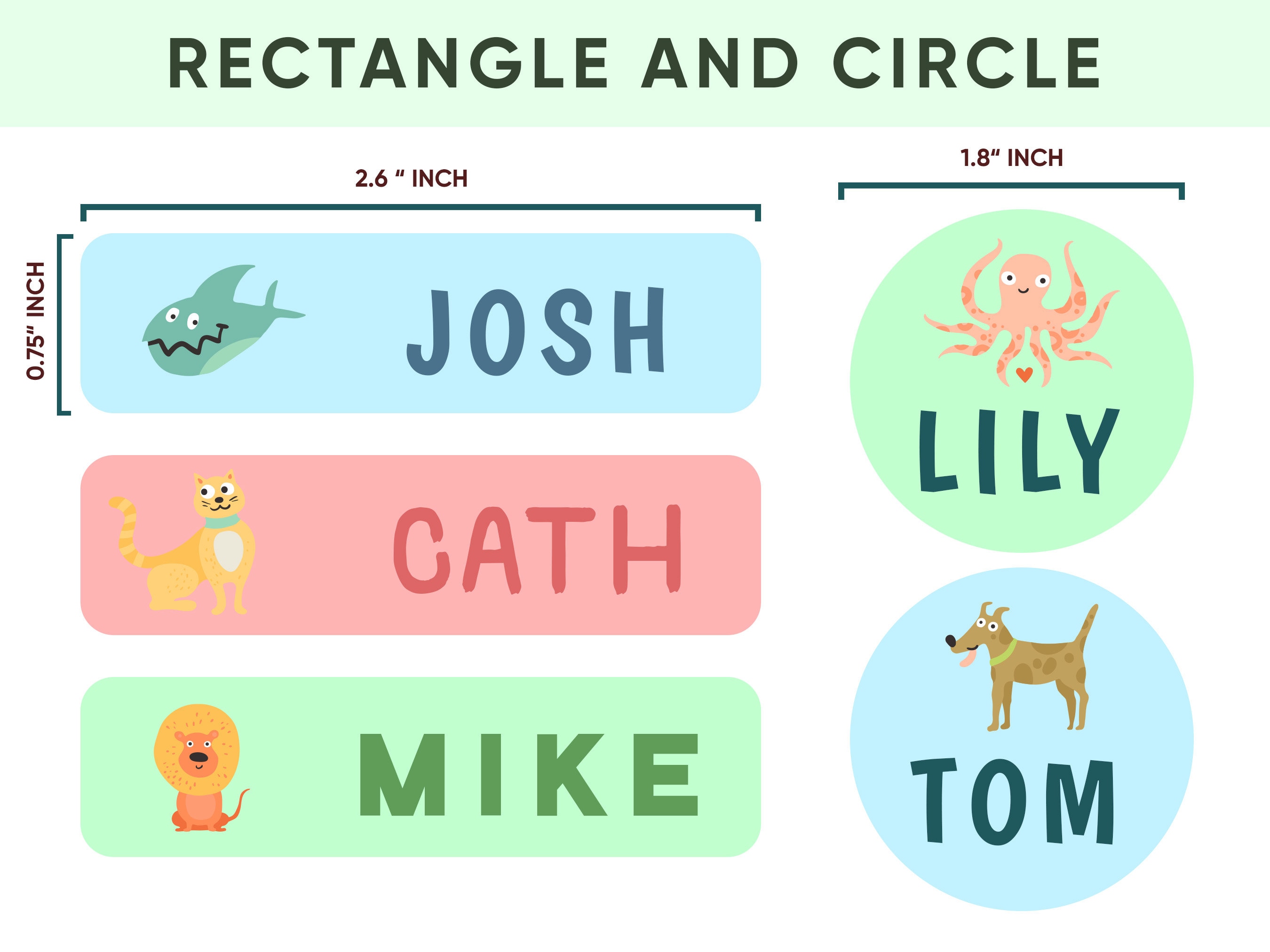 PASTEL Name Label | School/ DAYCARE Supply Labels | Digital Download ...