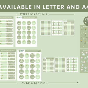 Matcha Green Pastel School Supply Labels / Stationary Labels for School ...