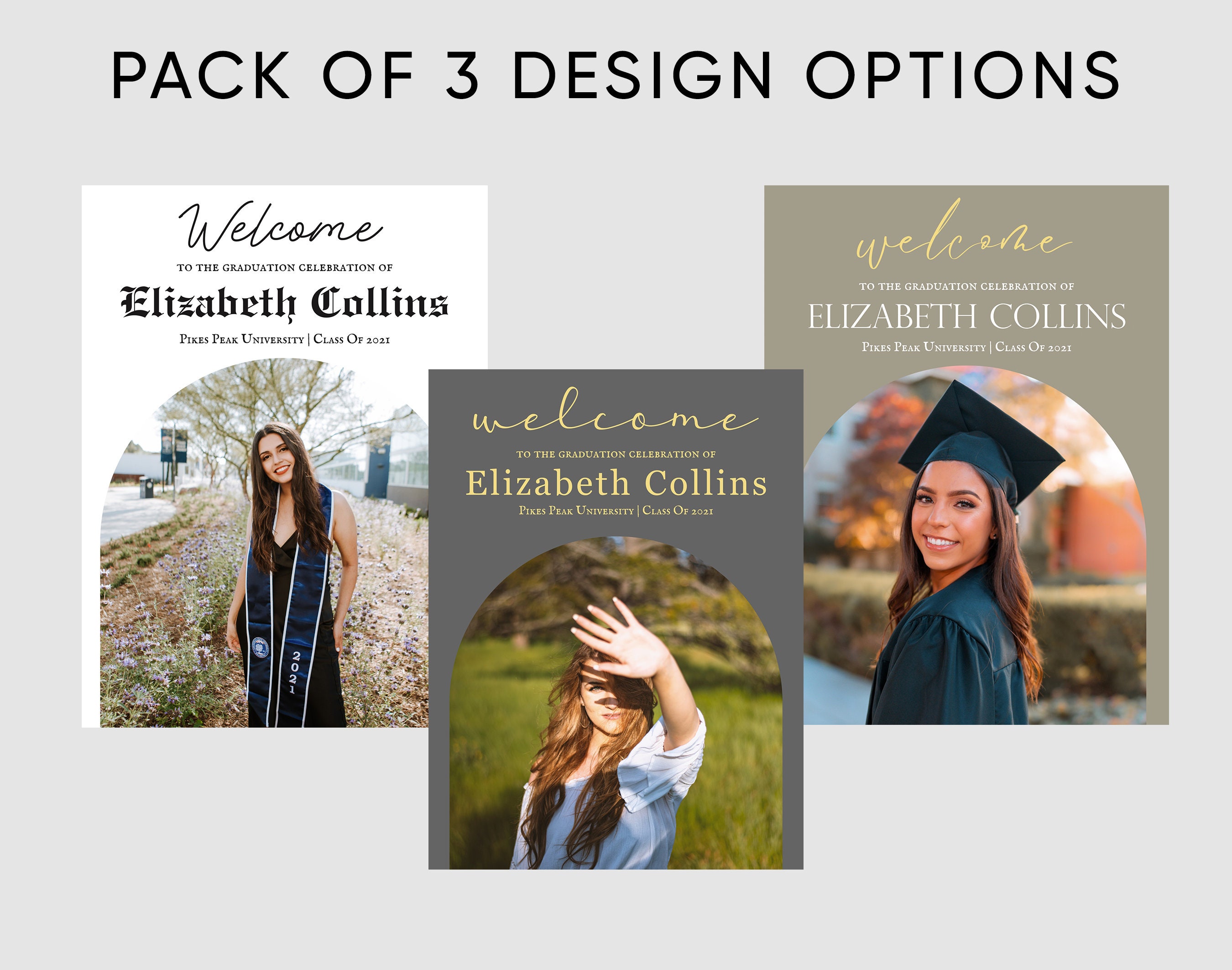 Graduation Welcome Party Sign Canva Template | Instant Download ...