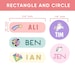 Pastel Pink School Supply Labels / Name Labels for School Supplies ...