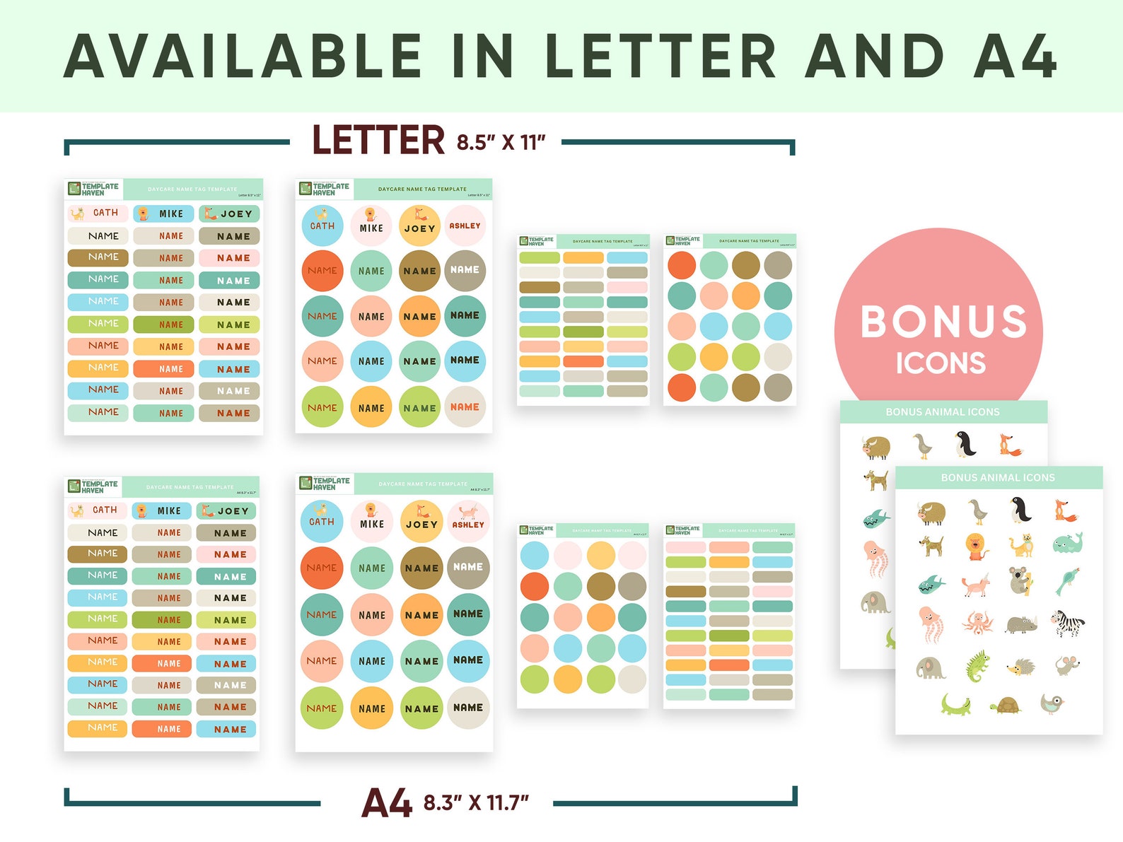 PASTEL Name Label | School/ DAYCARE Supply Labels | Digital Download ...