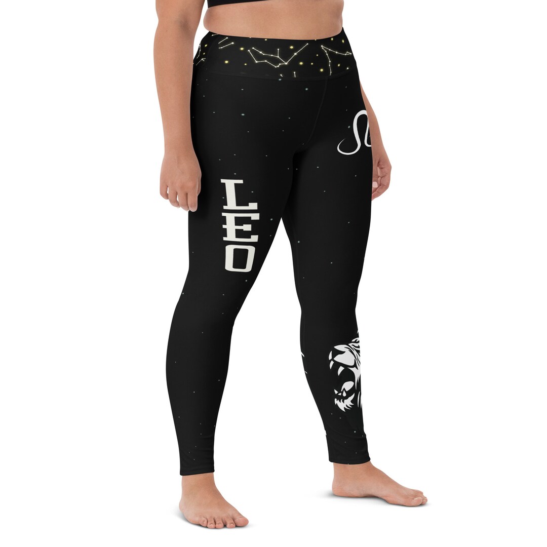 Leo Zodiac Leggings: Astrology Print Yoga Pants - Etsy