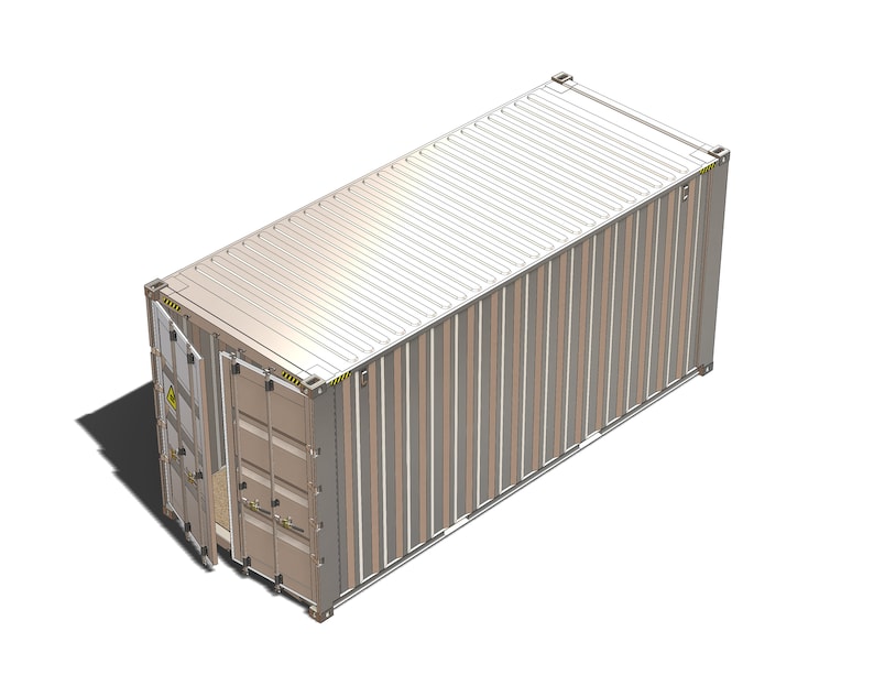 1:25 Scale Real Shipping Container for 3D Printing STL Digital File 20' High Cube - Etsy Canada