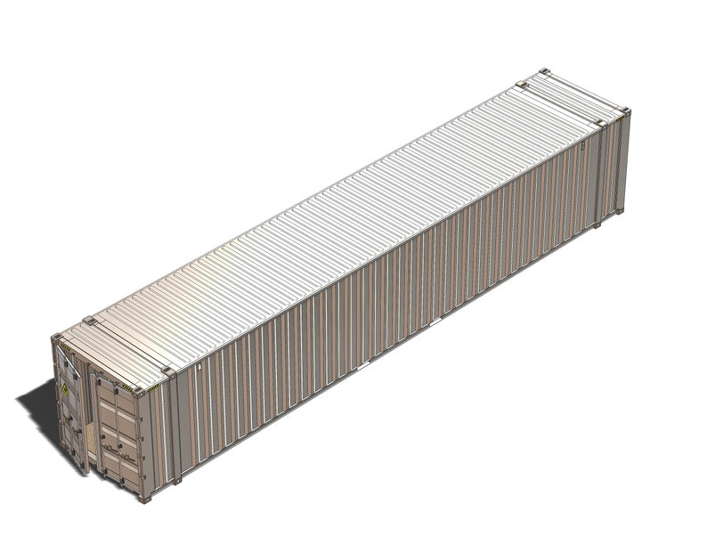 1:25 Scale Real Shipping Container for 3D Printing STL Digital File 45' High Cube - Etsy UK