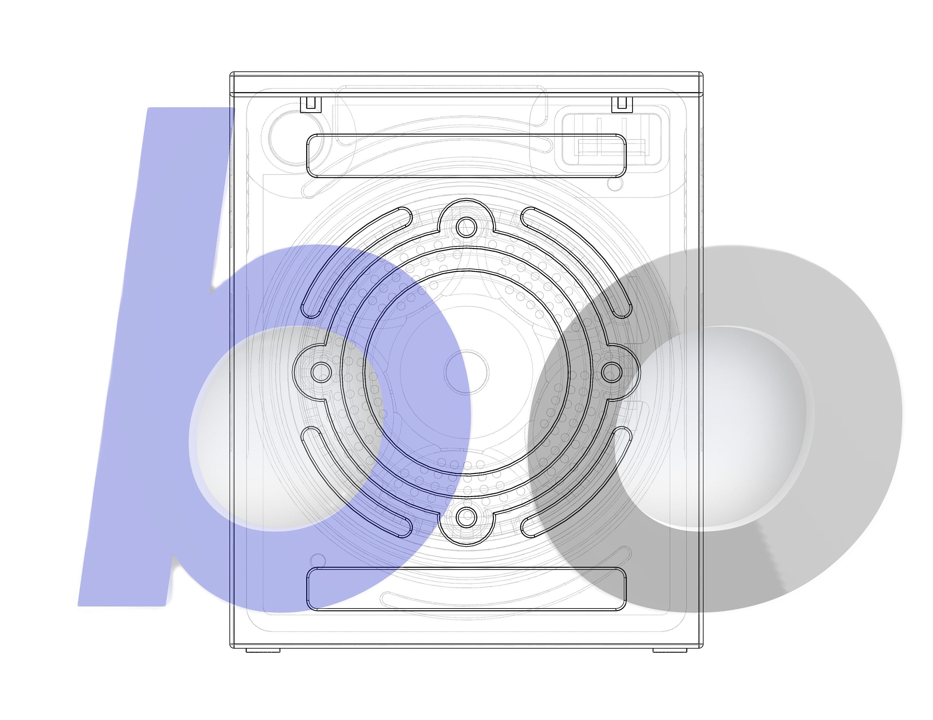 1:12 Scale Washing Machine Washer Moveable Turnable Miniature Dollhouse ...