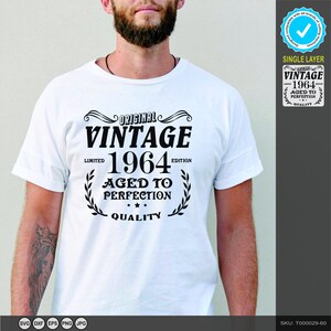 1964 Svg, 60th Birthday Svg, 6-pack 1964 Svg Bundle, Vintage 1964 Svg ...