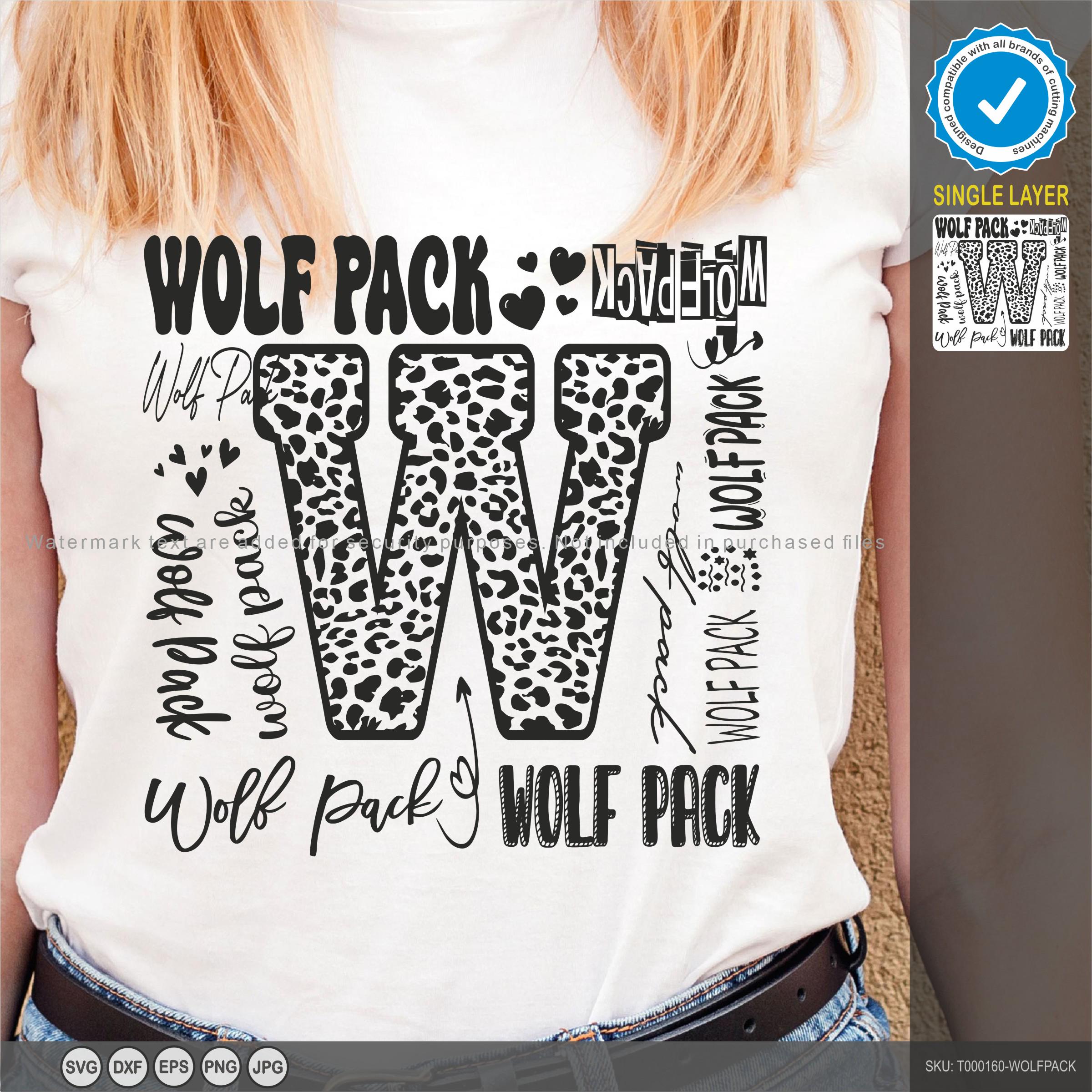 Wolf Pack Svg, Wolf Pack Typography 4 Sports Svg Mascot Pack, Wolf Pack ...