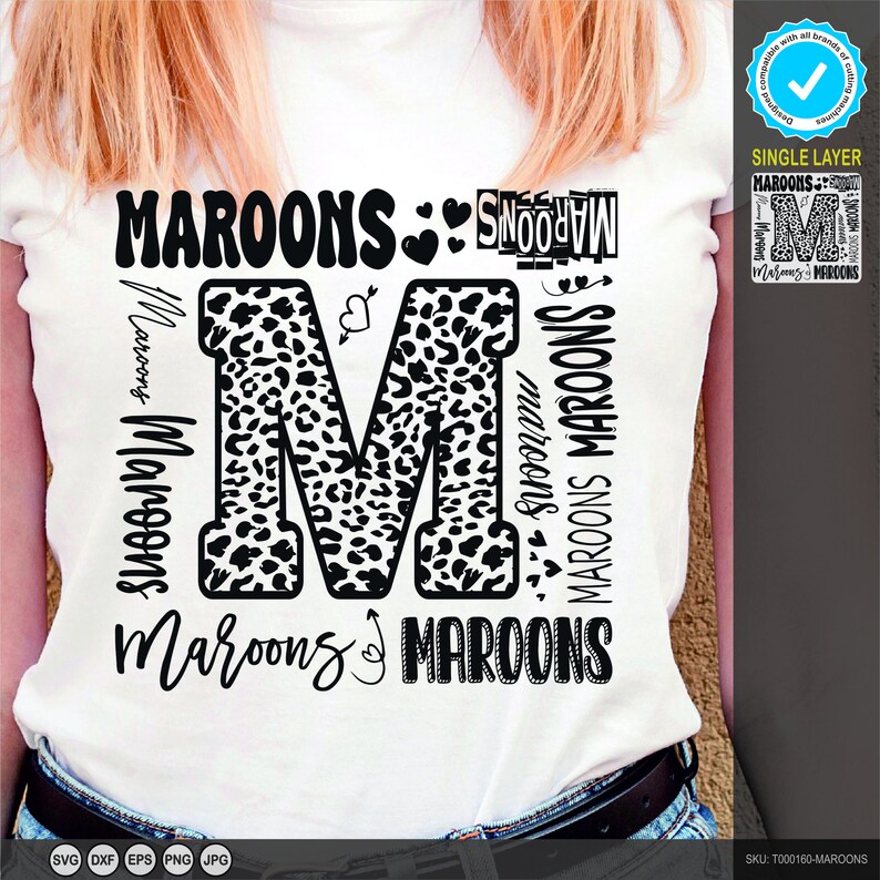 Maroons Svg, Maroons Typography 4 Sports Svg Mascot Pack, Maroons ...