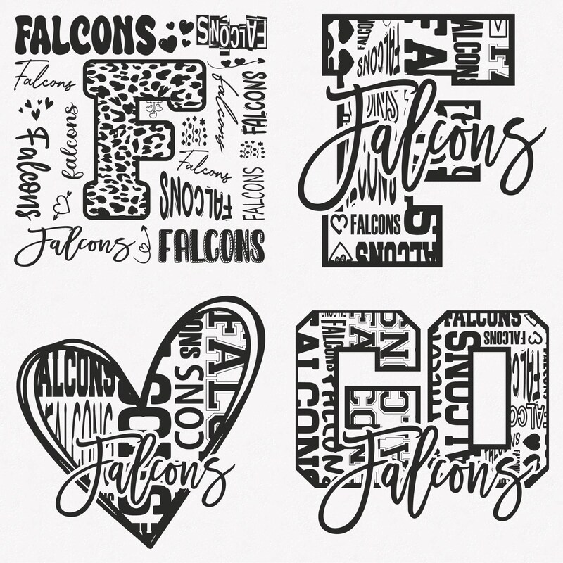 Falcon Volleyball Svg - Etsy