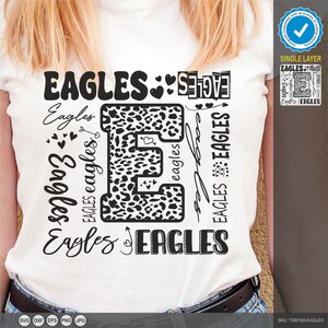 Eagles Svg, Eagles Typography 4 Sports Svg Mascot Pack, Eagles ...