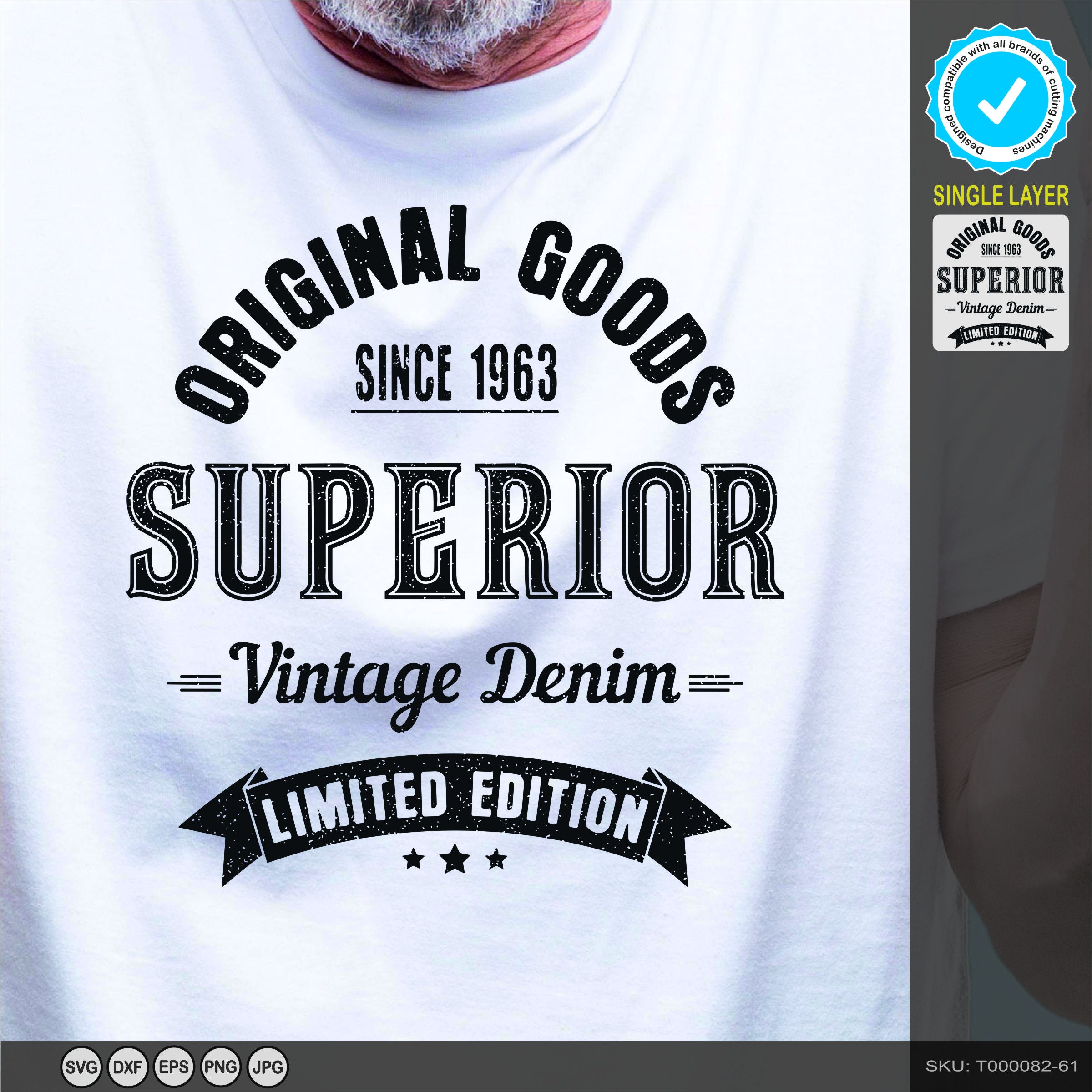 1963 Svg, 61st Birthday Svg, 6-pack 1963 Svg Bundle, Vintage 1963 Svg ...