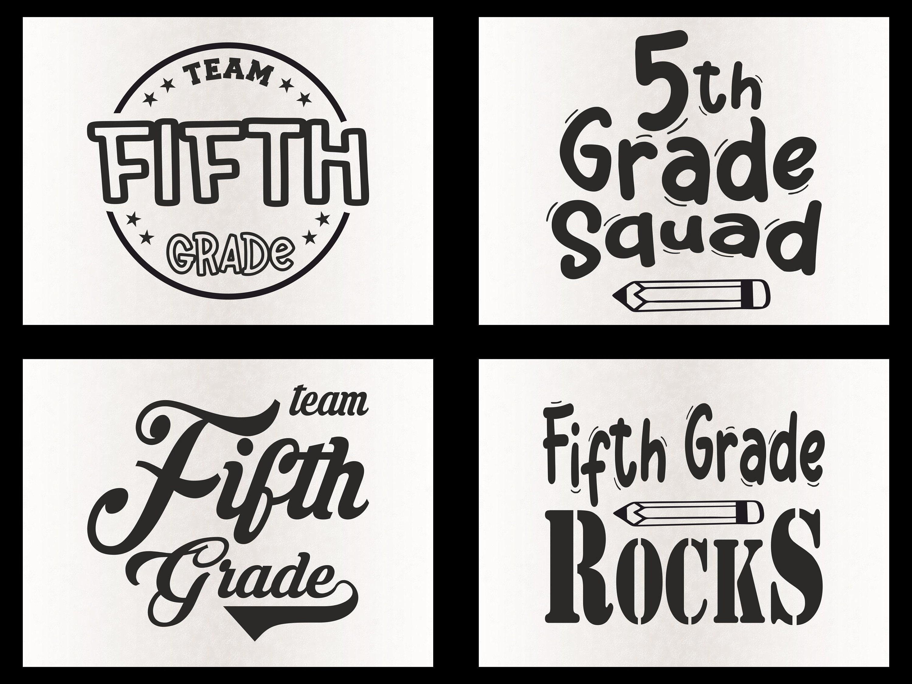 Fifth Grade Bundle Svg, 5th Grade Bundle Svg, Digital Cut Files ...