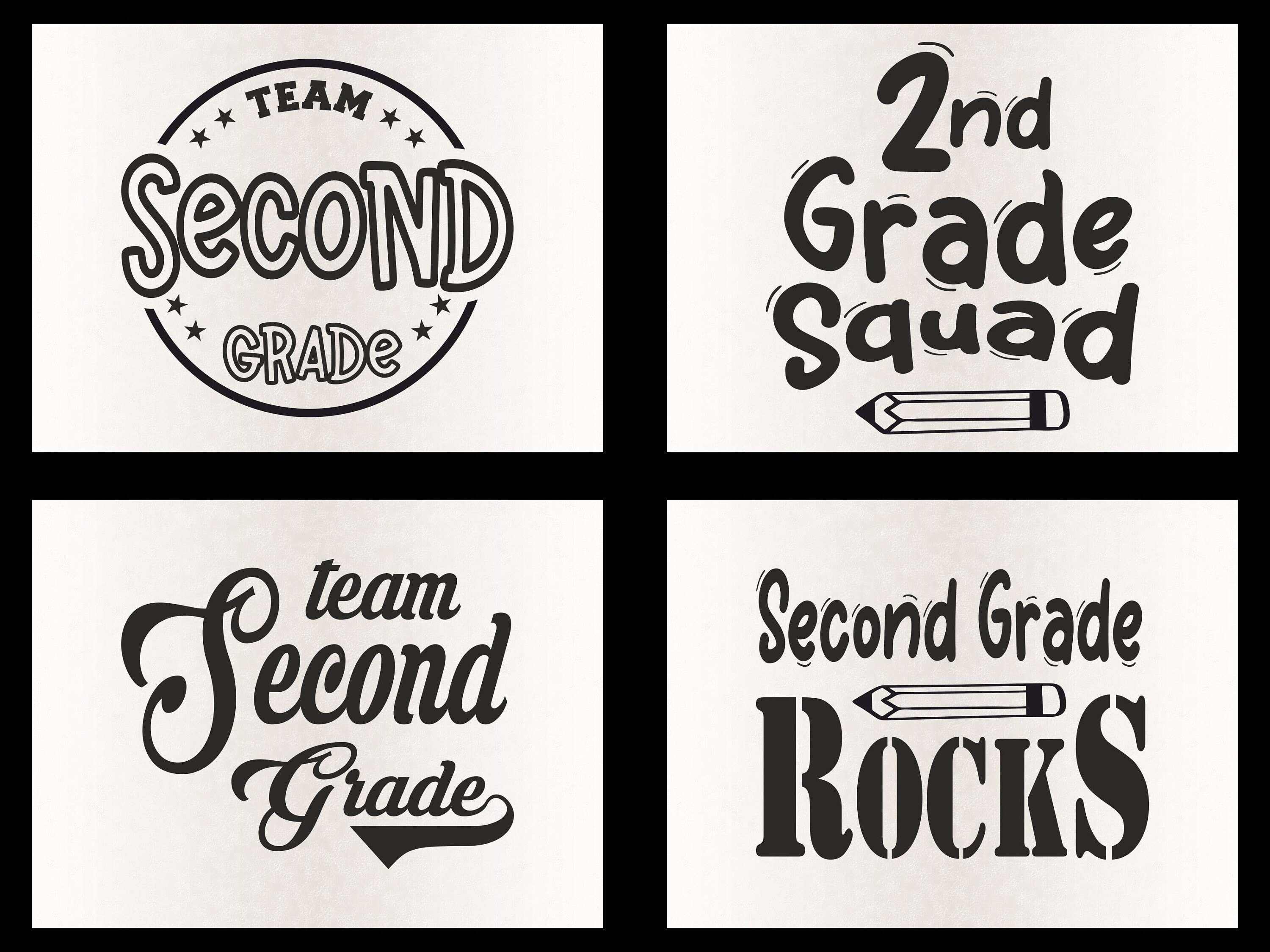 Second Grade Bundle Svg 2nd Grade Bundle Svg Digital Cut - Etsy