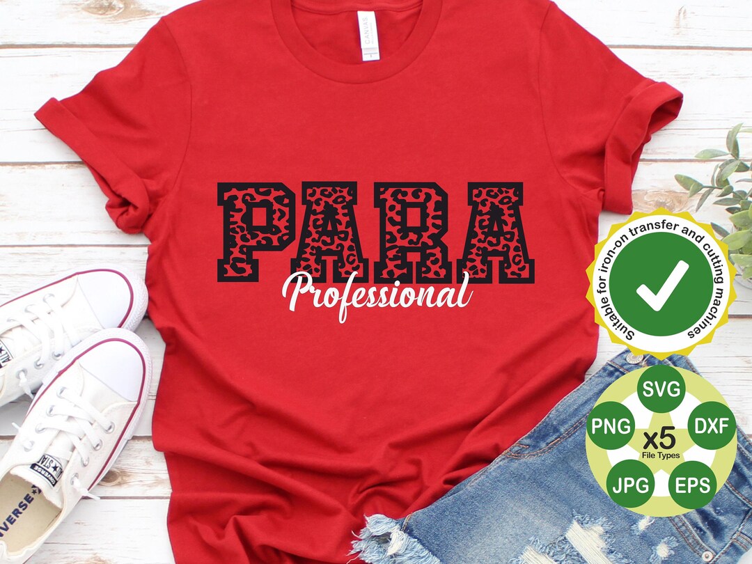 Paraprofessional Svg, Para Professional Svg, Para Leopard Svg, Digital ...