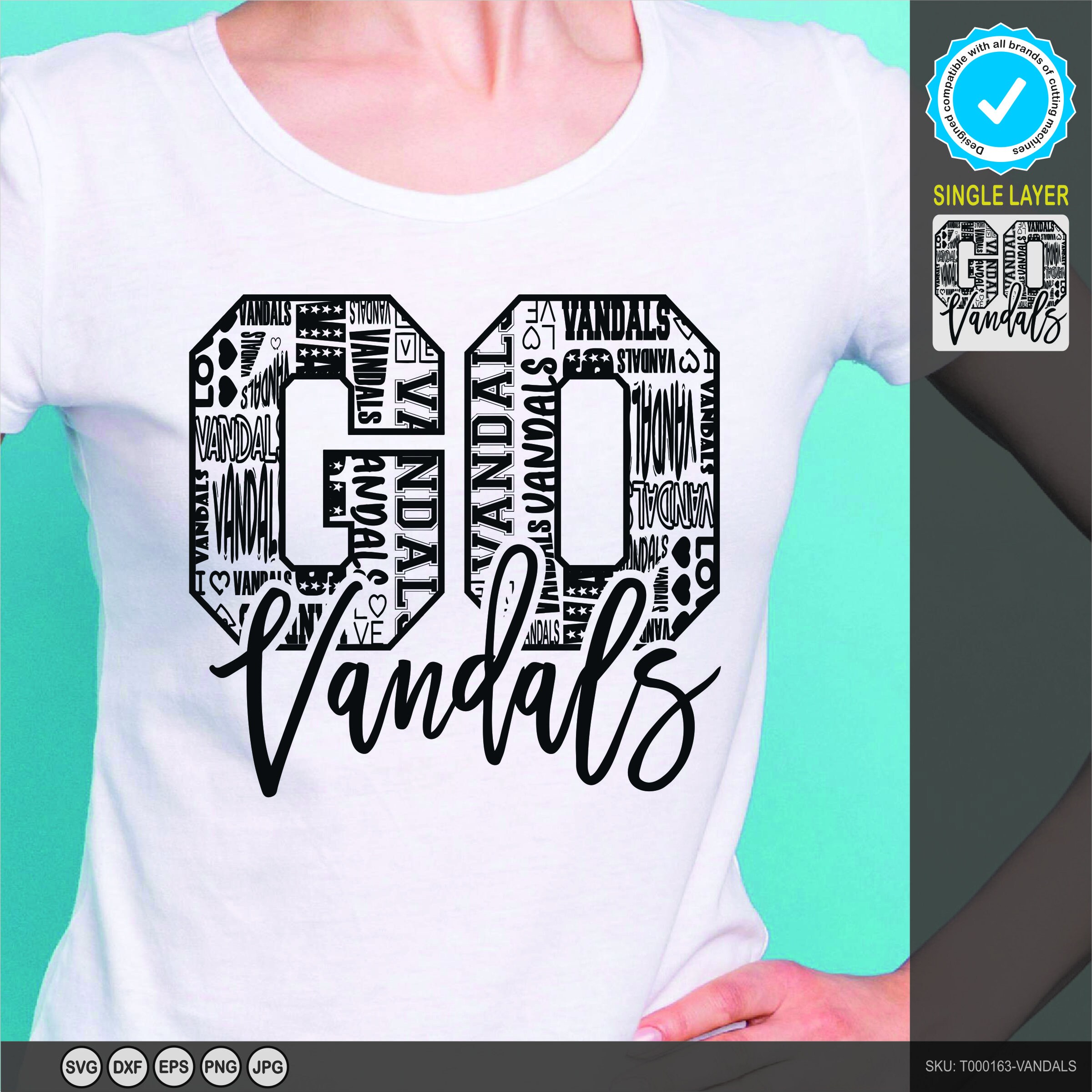 Vandals Svg, Vandals Typography 4 Sports Svg Mascot Pack, Vandals ...
