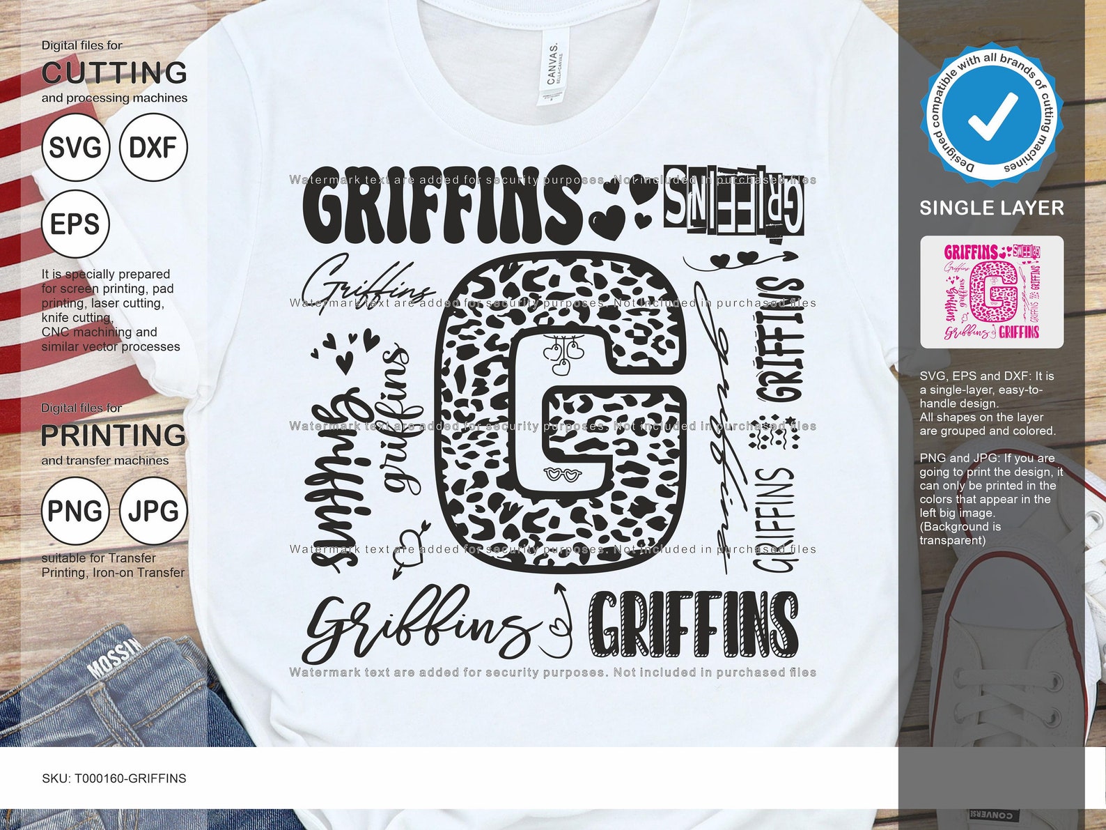 Griffins Svg, Griffins Typography 4 Sports Svg Mascot Pack, Griffins Typography Svg Cut Files ...