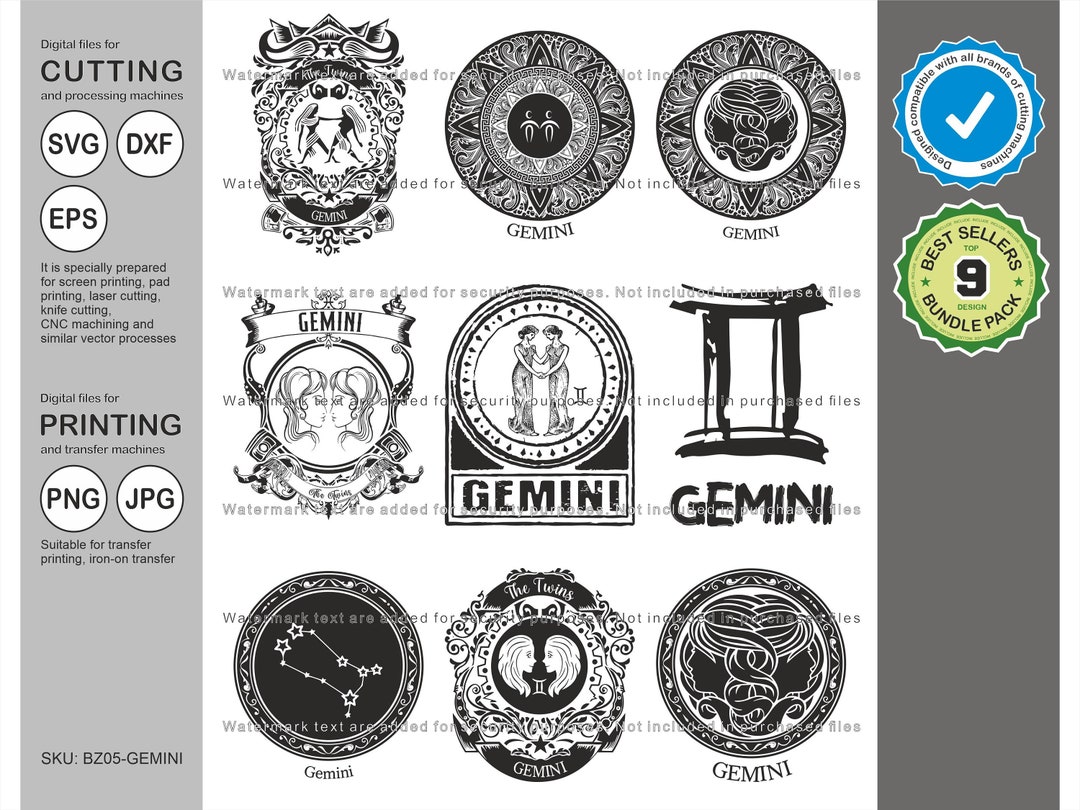 Gemini Svg Twins Zodiac Symbol Svg Gemini Zodiac Sign Svg - Etsy Australia
