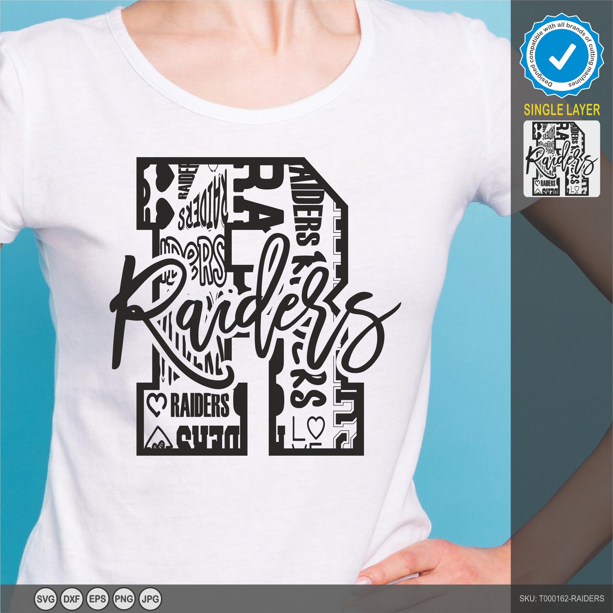 Raiders Svg, Raiders Typography 4 Sports Svg Mascot Pack, Raiders ...