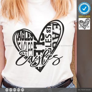 Eagles Svg, Eagles Typography 4 Sports Svg Mascot Pack, Eagles ...