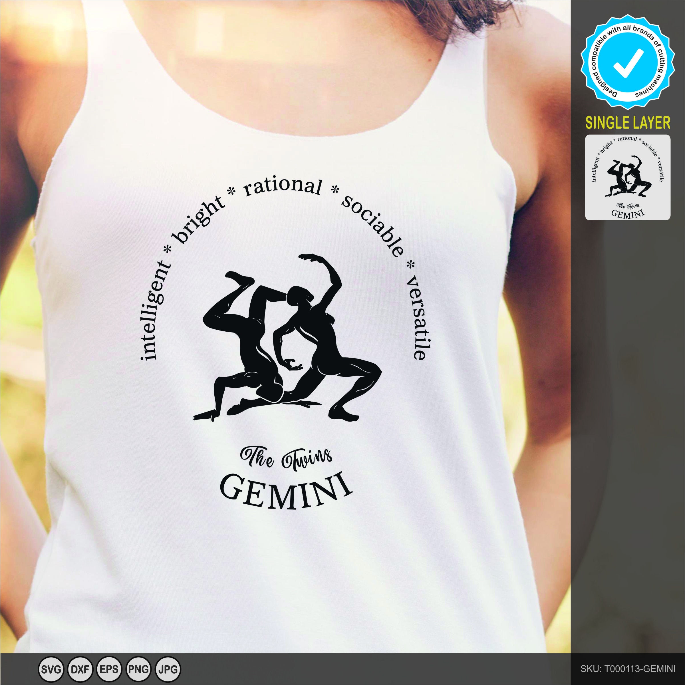 Gemini Svg, Twins Zodiac Symbol Svg, Gemini Zodiac Sign Svg, 9-pack ...