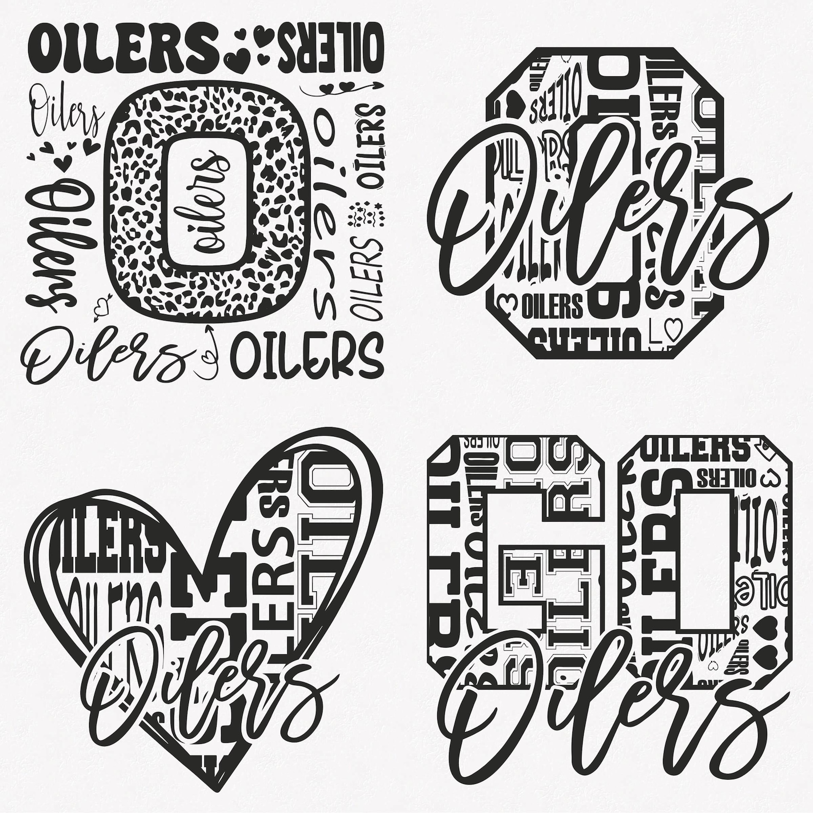 Oilers Svg, Oilers Typography 4 Sports Svg Mascot Pack, Oilers ...