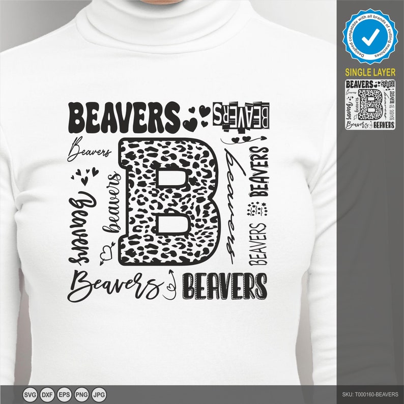 Beavers Svg, Beavers Typography 4 Sports Svg Mascot Pack, Beavers ...