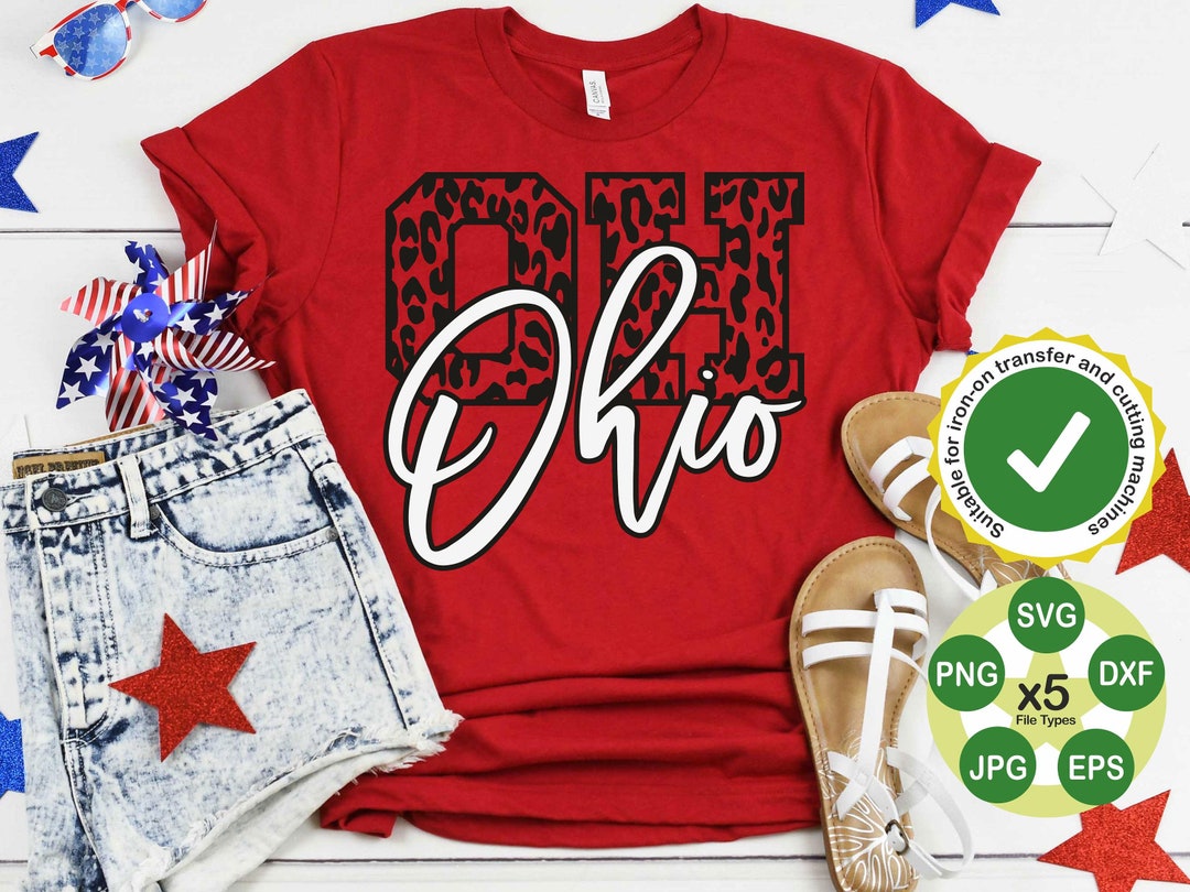 Ohio Svg, Ohio State Svg, Ohio Leopard Svg, Digital Cut Files, Instant ...