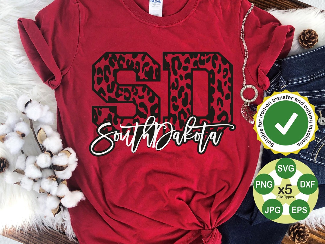 South Dakota Svg, South Dakota State Svg, South Dakota Leopard Svg ...