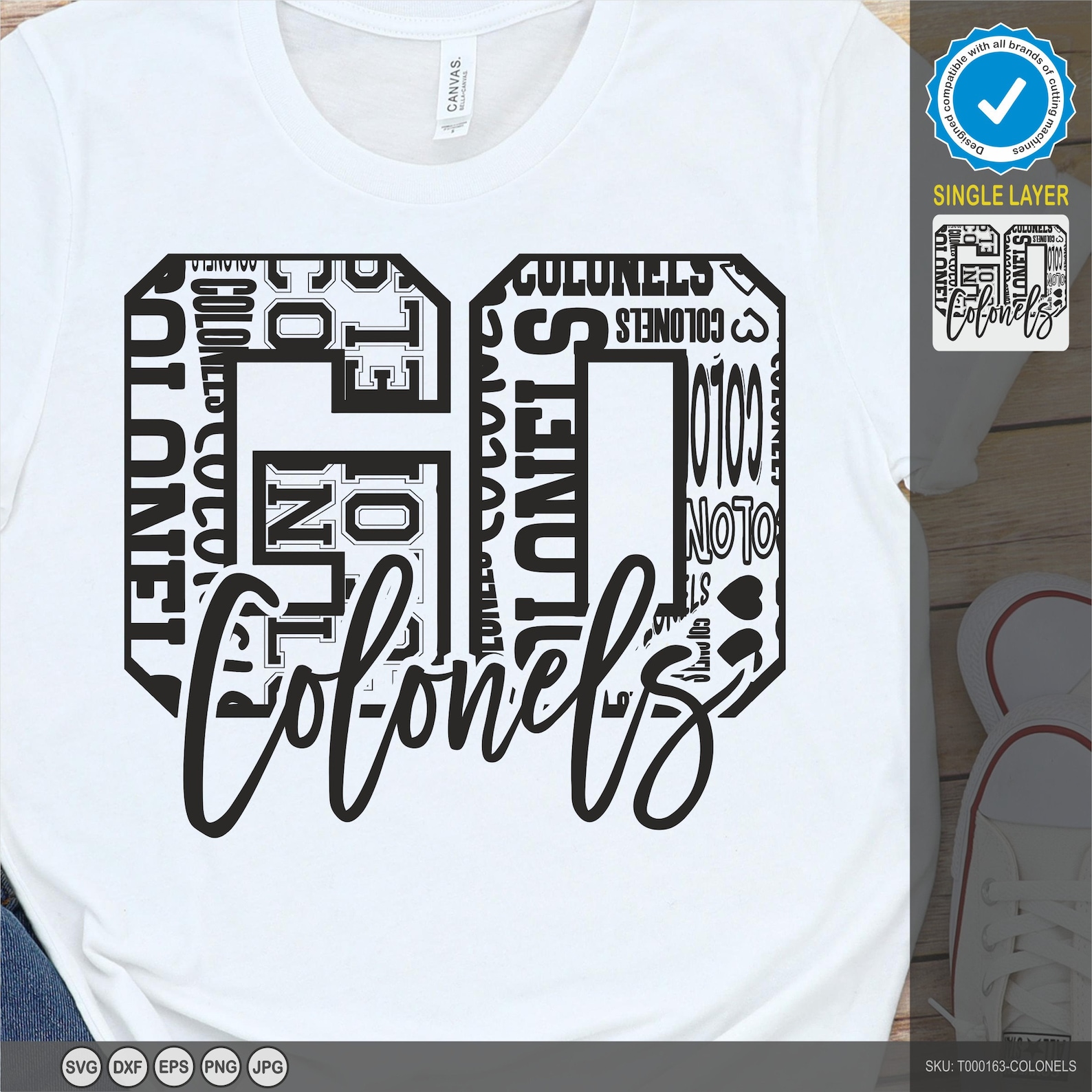 Colonels Svg, Colonels Typography 4 Sports Svg Mascot Pack, Colonels ...