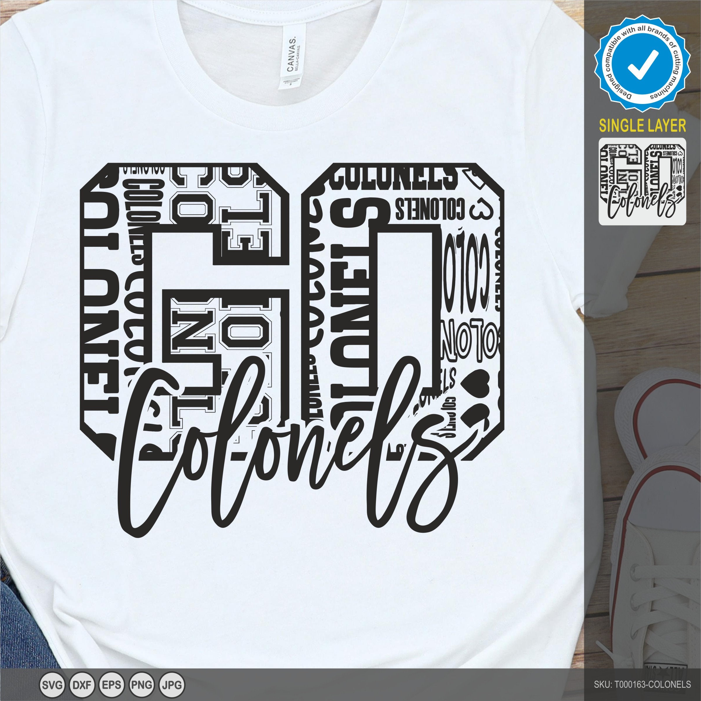 Colonels Svg, Colonels Typography 4 Sports Svg Mascot Pack, Colonels ...