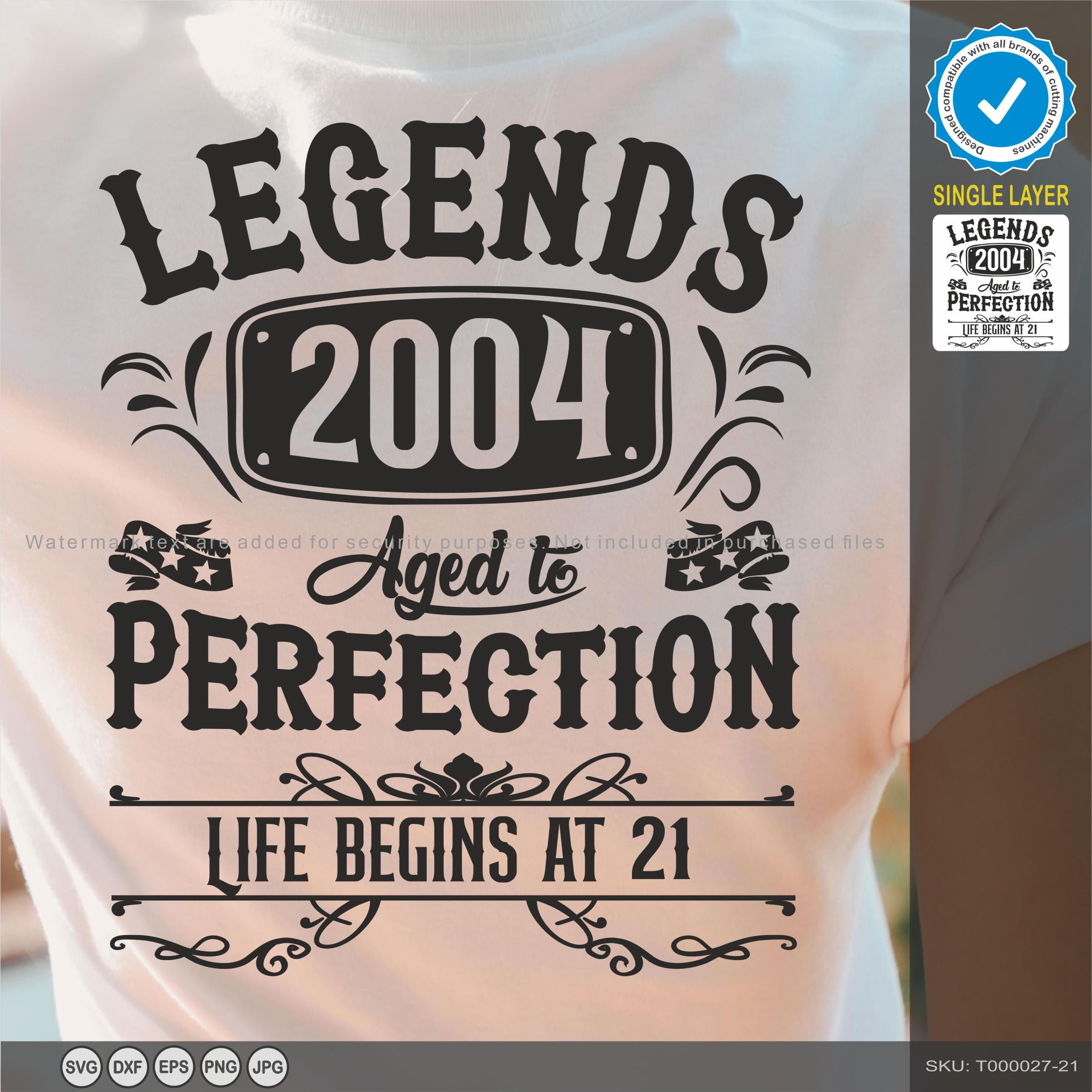 2004 Svg, 21st Birthday Svg, 6-pack 2004 Svg Bundle, Vintage 2004 Svg ...